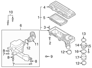 2001-2005 Kia Rio O-Ring 0K30C-13232 | TascaParts.com