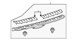 58387-0E070-E0 - Rear Sill Plate - 2016-2021 Lexus | MyLexusParts