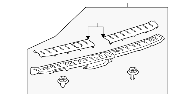 2016-2022 Lexus Rear Sill Plate 58387-0E080-E0 | OEM Parts Online