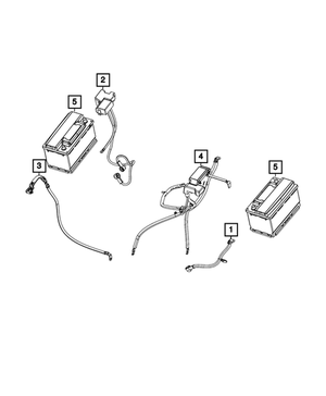 2021-2024 Ram Battery Cable Harness 68528645AA | Mopar eStore