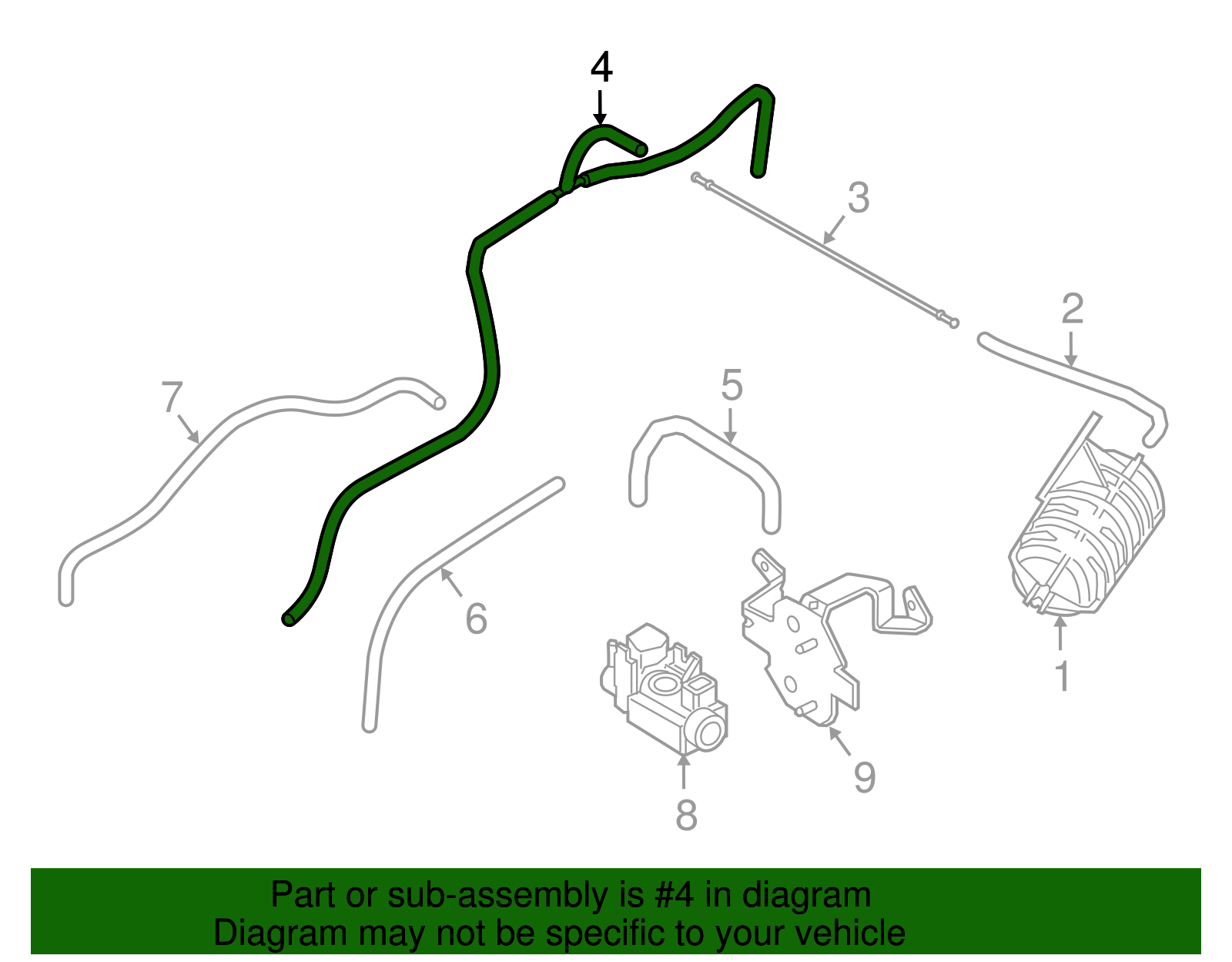 Genuine BMW 11-65-7-850-000 | Vacuum Hose | FREE Shipping on Most ...