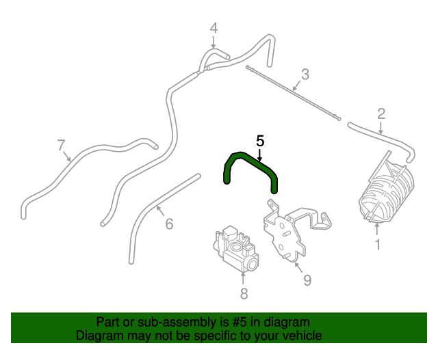 Genuine BMW 11-65-7-847-632 | Vacuum Tube | FREE Shipping on Most ...