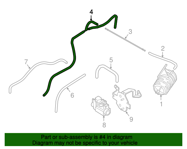 Genuine BMW 11-65-7-850-000 | Vacuum Hose | FREE Shipping on Most ...