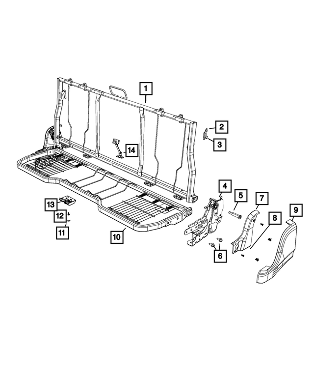 2019-2022 Ram 1500 Seat Strap 68406233AA | My Mopar Parts