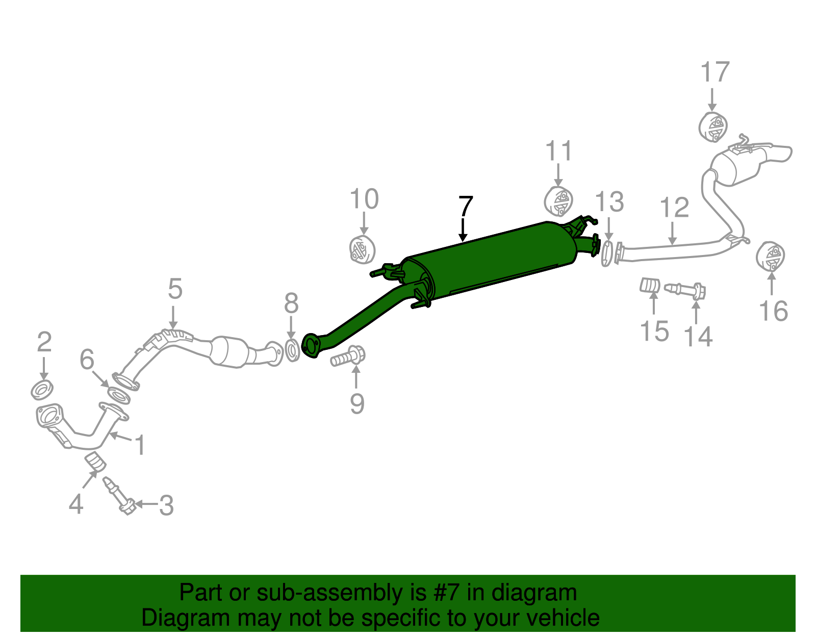 2013-2018 Toyota RAV4 2013-2018 Toyota RAV4 - Muffler & Pipe 17420 ...