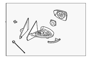 2020-2024 Nissan Sentra Door Mirror Assembly-Left-Hand 96302-6LB0A ...