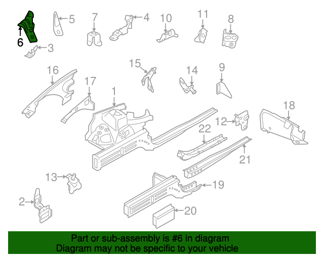 Genuine BMW 41-14-7-193-228 | Apron Assembly Bracket | FREE Shipping on ...