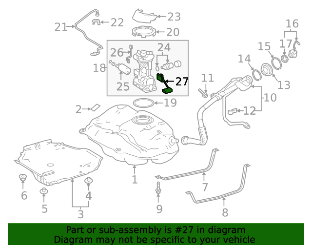 83320-10260 - Fuel Gauge Sending Unit - 2018-2023 Toyota | OEM Genuine ...