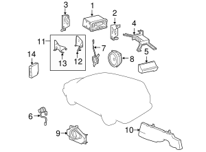 86273-60040 - CD Changer Cartridge 1998-2006 Lexus | AutoNationParts.com