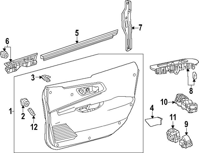 2023-2024 Toyota Door Window Lock-Out Switch 84040-47160 | Toyota Parts ...