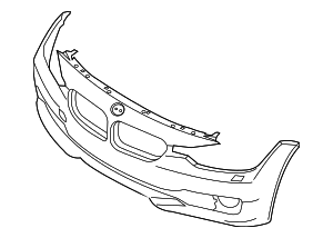 51117363276 - 2014-2020 BMW Bumper Cover (51-11-7-363-276) | BMW of ...