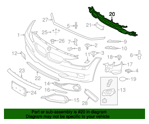 OEM BMW Insert Panel Part# 51117435789 | BMW Parts Center