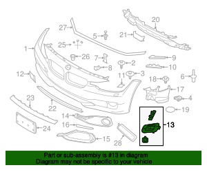 51117387126 - 2014-2020 BMW Sensor Holder Repair Kit (51-11-7-387-126 ...