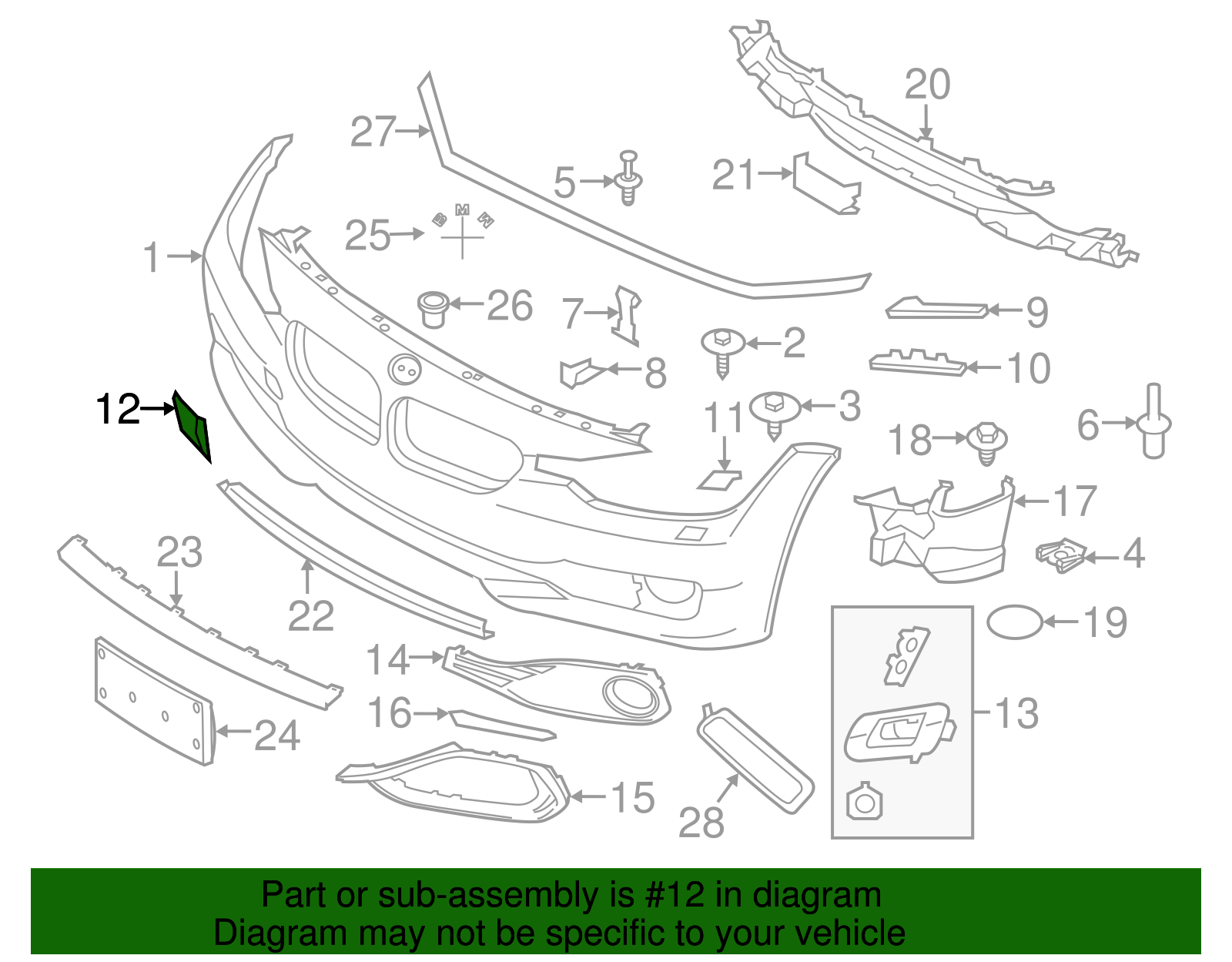 51117363392 - 2014-2020 BMW Tow Eye Cap (51-11-7-363-392) | BMW of ...