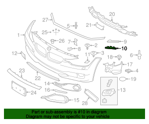 51117294653 - 2014-2020 BMW Side Bracket (51-11-7-294-653) | BMW of ...