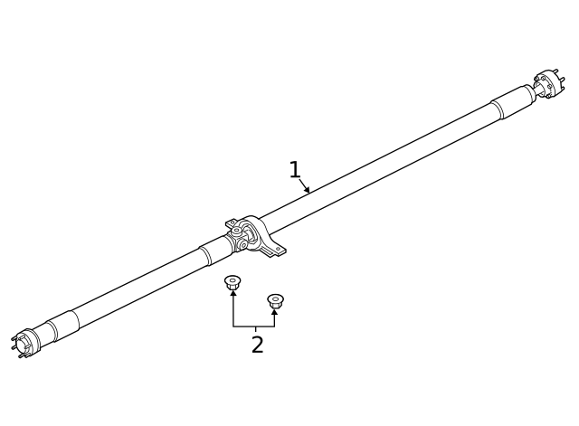LX6Z-4R602-AE - Drive Shaft 2021-2024 Ford Bronco Sport | Ford Parts ...