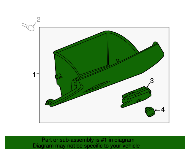 2016-2024 Chevrolet Camaro Jet Black Instrument Panel Compartment ...
