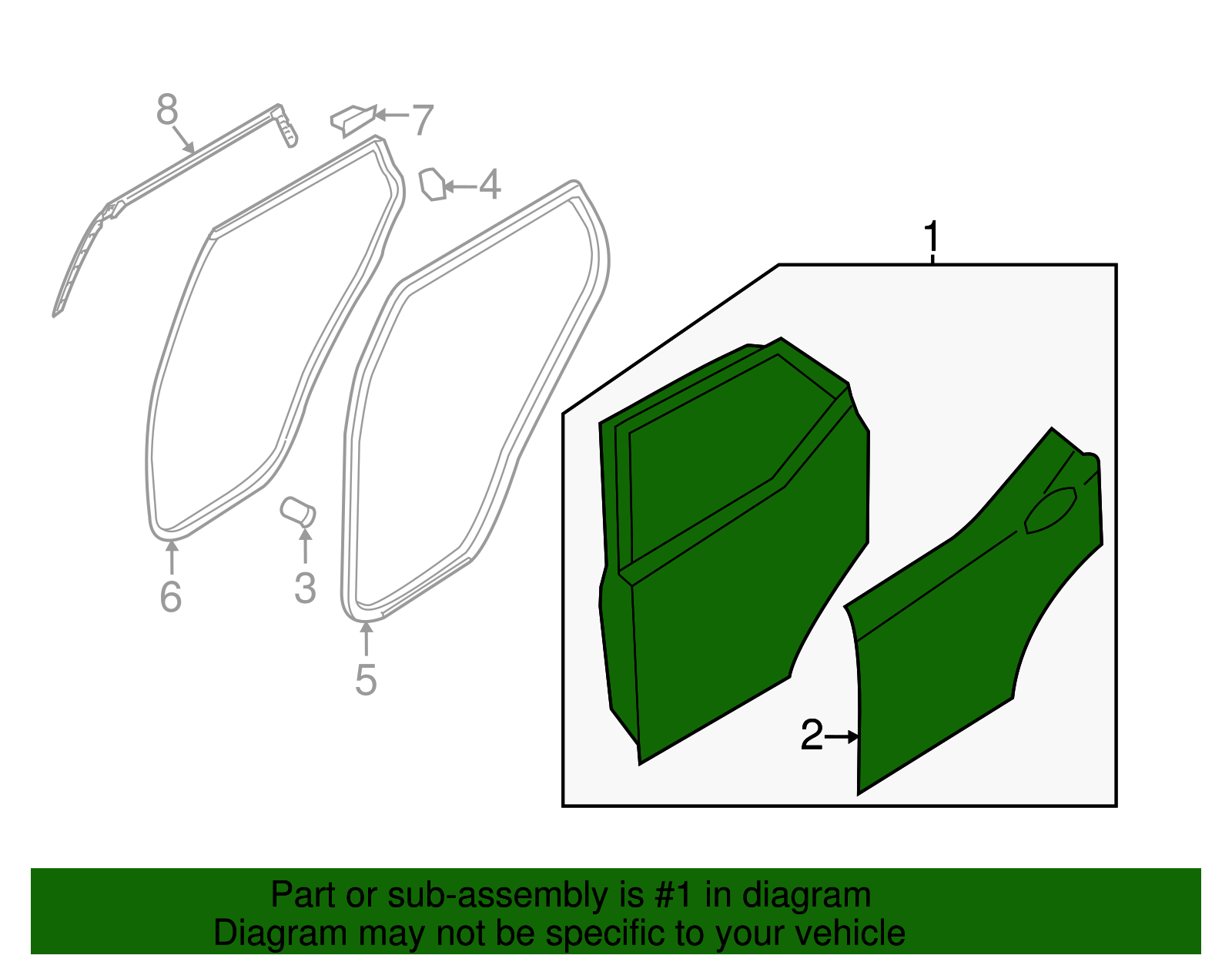 77003-2W000 - Door Shell 2013-2018 Hyundai Santa Fe Sport | AutoNation ...