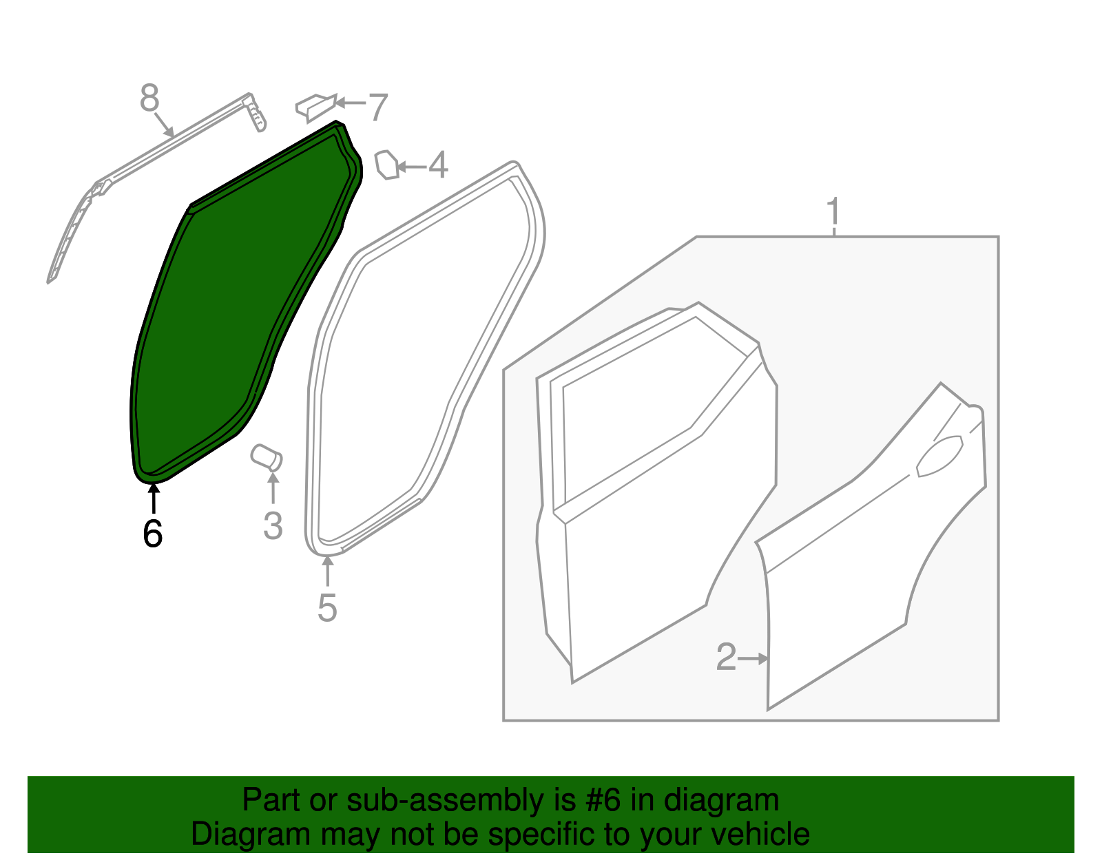 Hyundai - 83140-4Z000 - Door Weather-Strip - 2013-2018 Hyundai Santa Fe ...