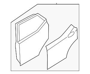 2013-2018 Hyundai Santa Fe Sport Door Shell 77003-2W000 | OEM Parts Online