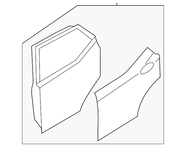 2013-2018 Hyundai Santa Fe Sport Door Shell 77003-2W000 | OEM Parts Online
