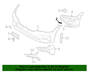 51117422250 - 2019-2023 BMW Bumper Cover Side Bracket (51-11-7-422-250 ...