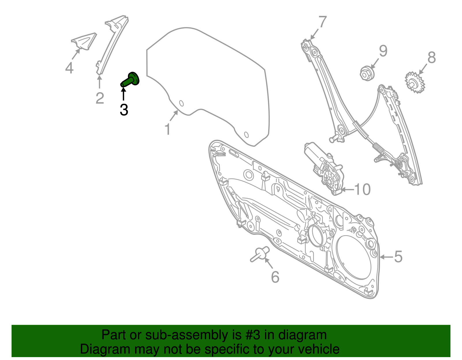 2017-2024 Porsche Radiator Support Air Deflector Actuator Screw PAF-008 ...