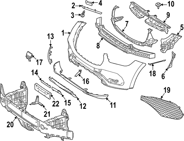 167-885-76-05 - Lower Trim 2020-2024 Mercedes-Benz GLS 450 | Mercedes ...