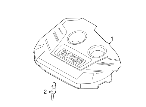 Engine Appearance Cover for 2014 Land Rover Range Rover Evoque | Jaguar ...