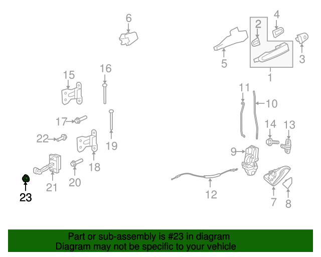 2012-2021 GM Door Check Nut 11609716 | GMPartsDirect.com