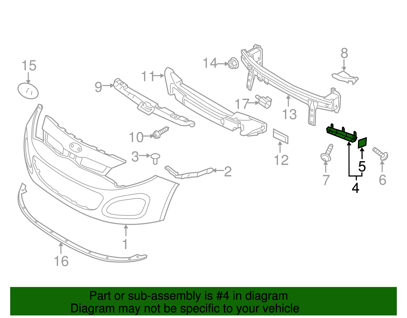 86514-1W200 - Side Bracket 2012-2017 Kia Rio | Kia.Parts
