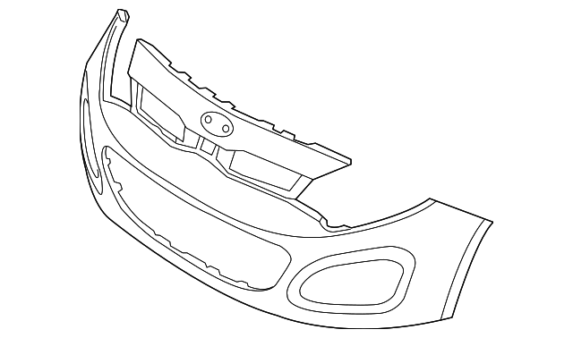 2012-2015 Kia Rio Bumper Cover 86511-1W200 | QuirkParts