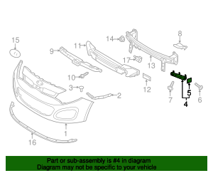 2012-2017 Kia Rio OEM NEW 2012-17 Kia Rio Hatchback Front Bumper ...