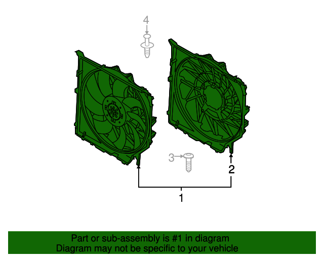 17113452509 - 2004-2010 BMW X3 Fan Assembly (17-11-3-452-509) | BMW of ...