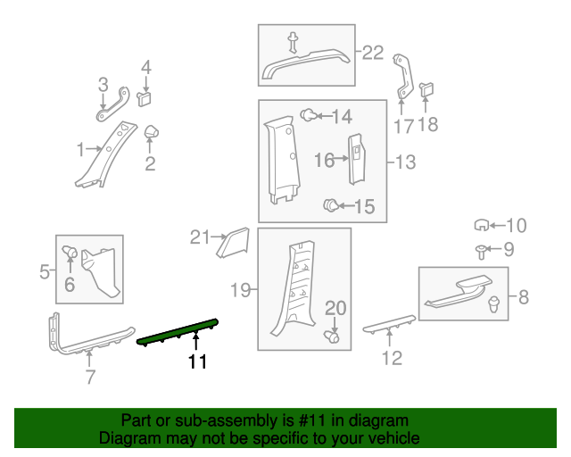 67911-60030-A1 - Front Sill Plate - 2013-2015 Toyota Land Cruiser | OEM ...