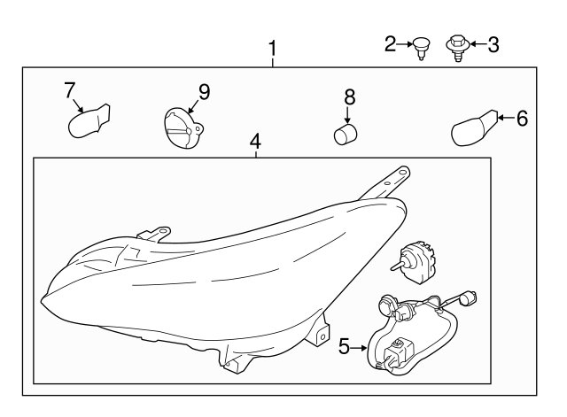 Lamp Assembly Head 84002FL183 | TascaParts.com