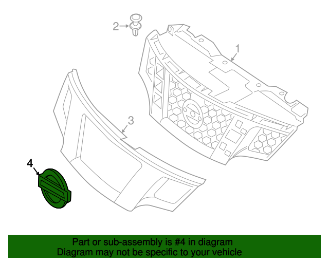 62890-1DA0B - Emblem - 2013-2021 Nissan NV200 | Nissan OEM Parts Direct