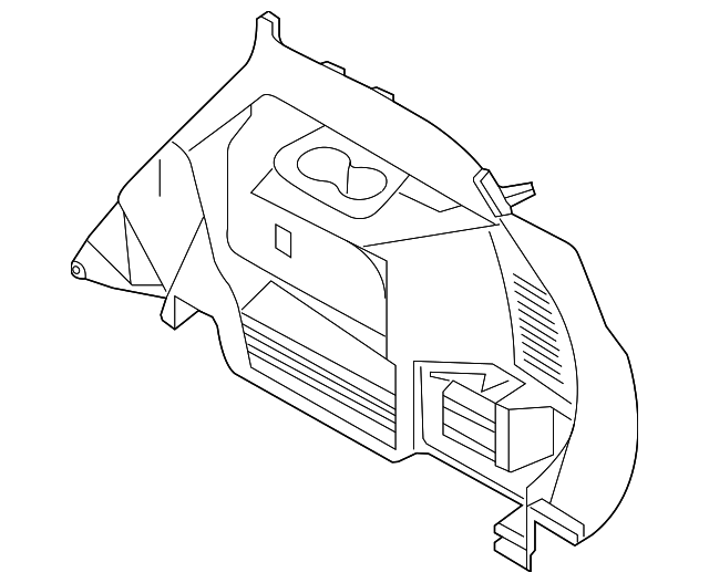 2014-2016 Nissan Rogue Lower Quarter Trim 84950-4BA5A | OEM Parts Online