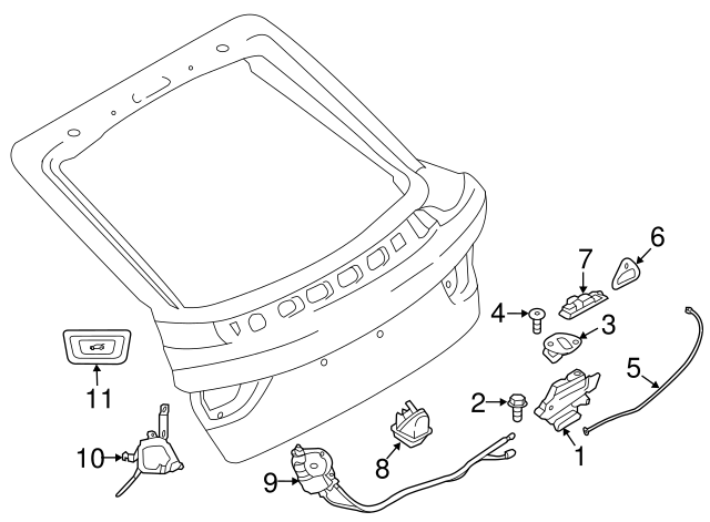 51-24-7-269-544 - Trunk Lock Actuator Motor 2014-2020 BMW ...