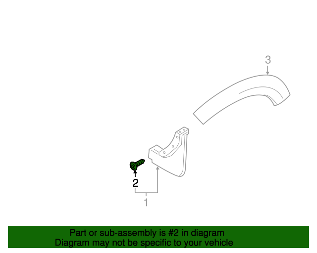 2017-2024 Volvo Mud Guard Screw 30622844 | TascaParts.com