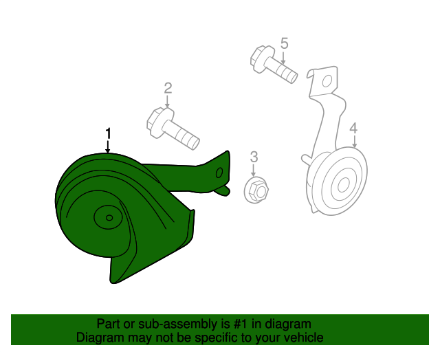 CE8Z-13832-A 2011-2013 Ford Fiesta Horn | Fairway Ford Parts