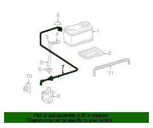 2006-2012 Mercedes-Benz Battery Cable 164-540-29-30 | AutoNation Parts