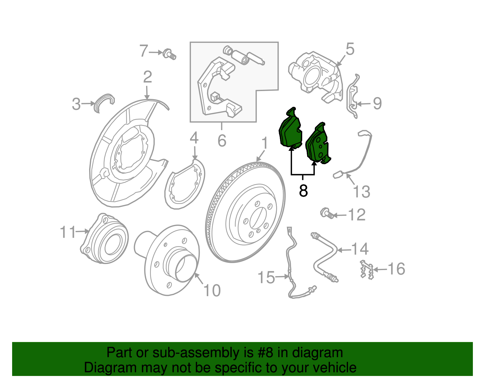 34216763043 - 2004-2010 BMW Rear Brake Pad Set (34-21-6-763-043) | BMW ...