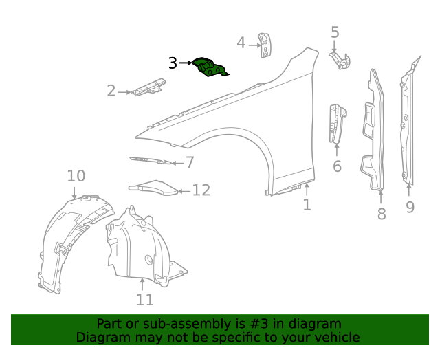 223-880-08-00 - Center Bracket 2021-2023 Mercedes-Benz | Mercedes-Benz ...