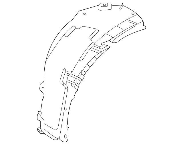 223-690-01-00 - Ft Fender Liner 2021-2024 Mercedes-Benz | Mercedes-Benz ...