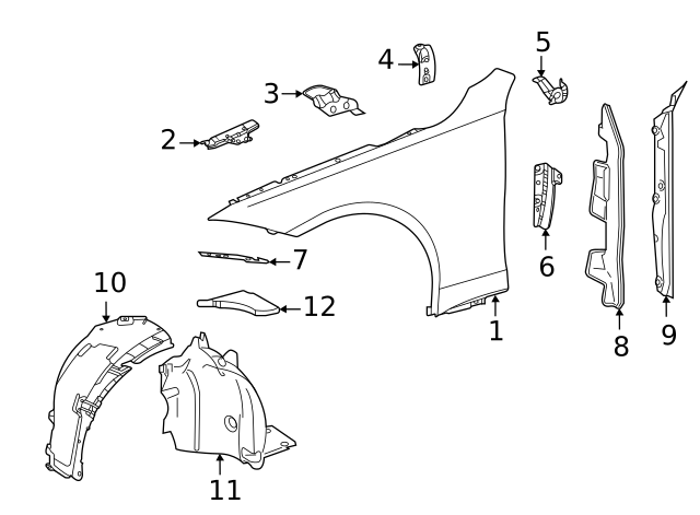 2021-2023 Mercedes-Benz Front Seal 223-983-02-00 | Mercedes Parts Wholesale