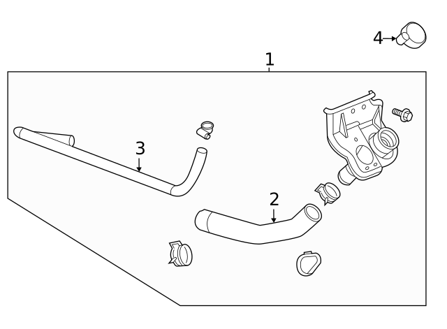 2020 GM Fuel Tank Filler Pipe 84861896 | GMPartsDirect.com