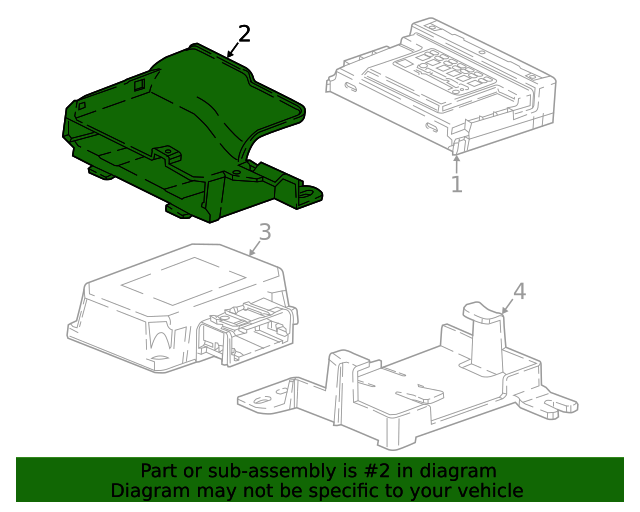 2021-2023 Buick Envision Body Control Module Bracket 84624563 | Auto ...