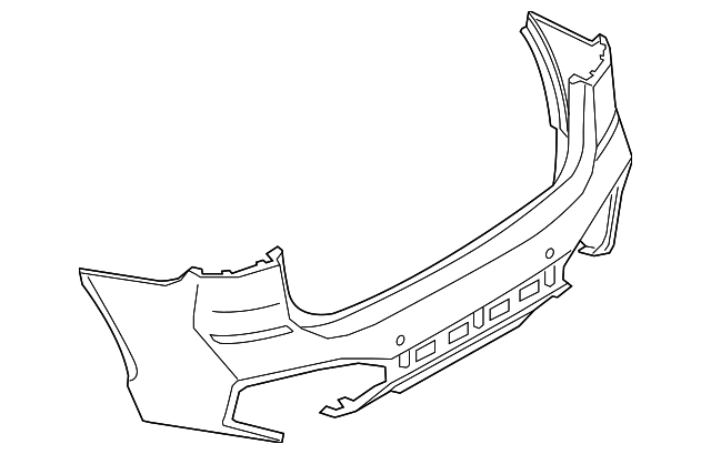 51128072774 - 2016-2022 BMW X1 Bumper Cover (51-12-8-072-774) | BMW of ...