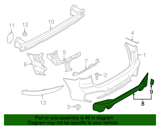 51129853353 - 2020-2021 BMW X1 Lower Cover (51-12-9-853-353) | BMW of ...